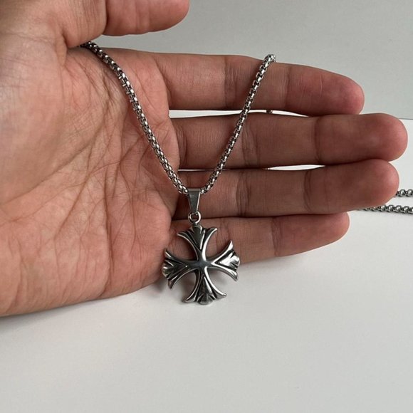 Accessories | Y2k 200s Vintage Heavy Metal Punk Gothic Emo Cross ...